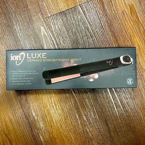 ion luxe | Hair | New In Box Ion Luxe Ceramic Straightening Iron Inch | Poshmark